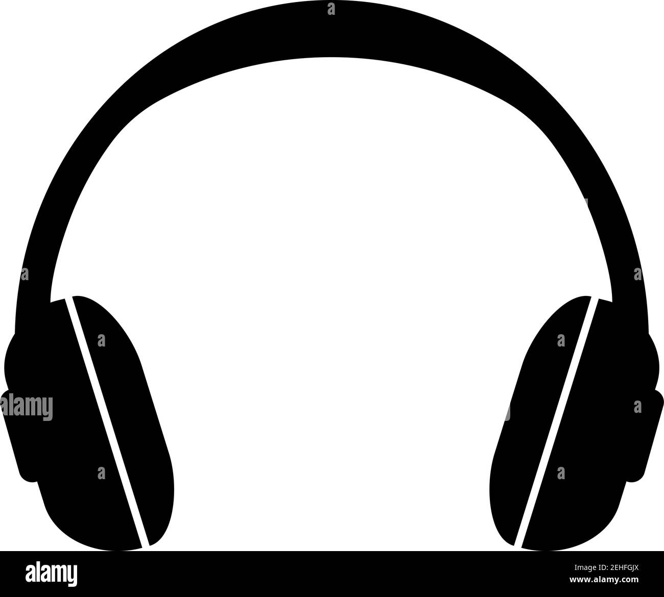 Icon headphone listen Stock Vector Images - Alamy