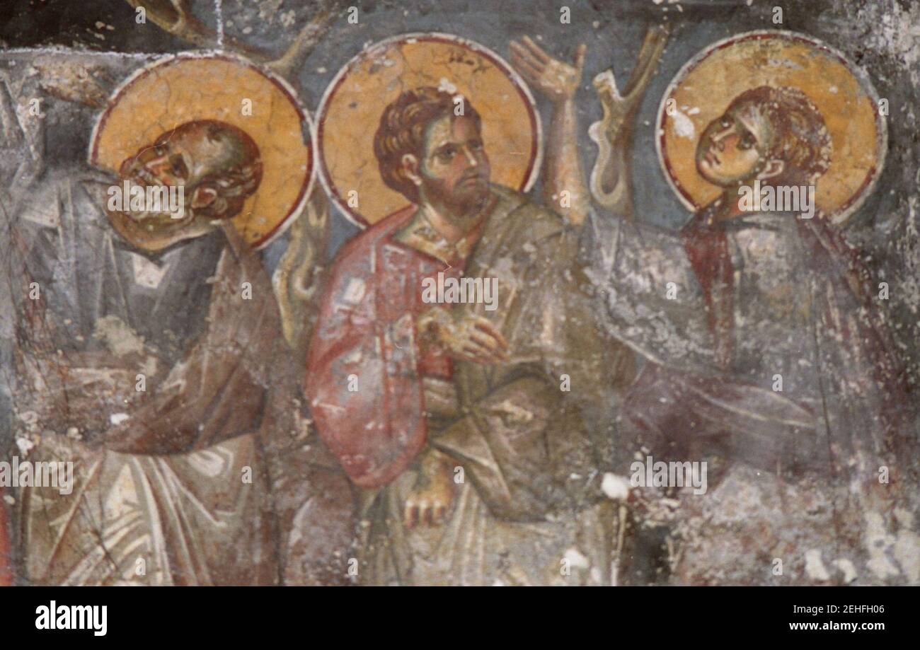 Paintings in the Church of the Theotokos Peribleptos of Ohrid 096 Stock ...