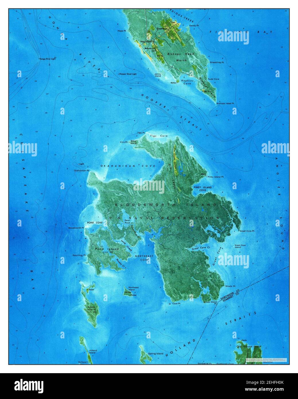 Bloodsworth island Cut Out Stock Images & Pictures - Alamy