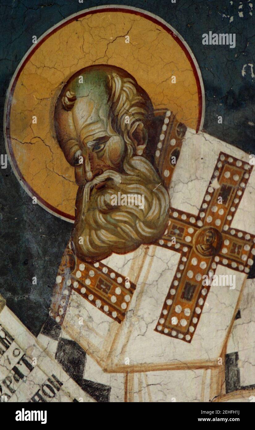 Paintings in the Church of the Theotokos Peribleptos of Ohrid 091 Stock ...