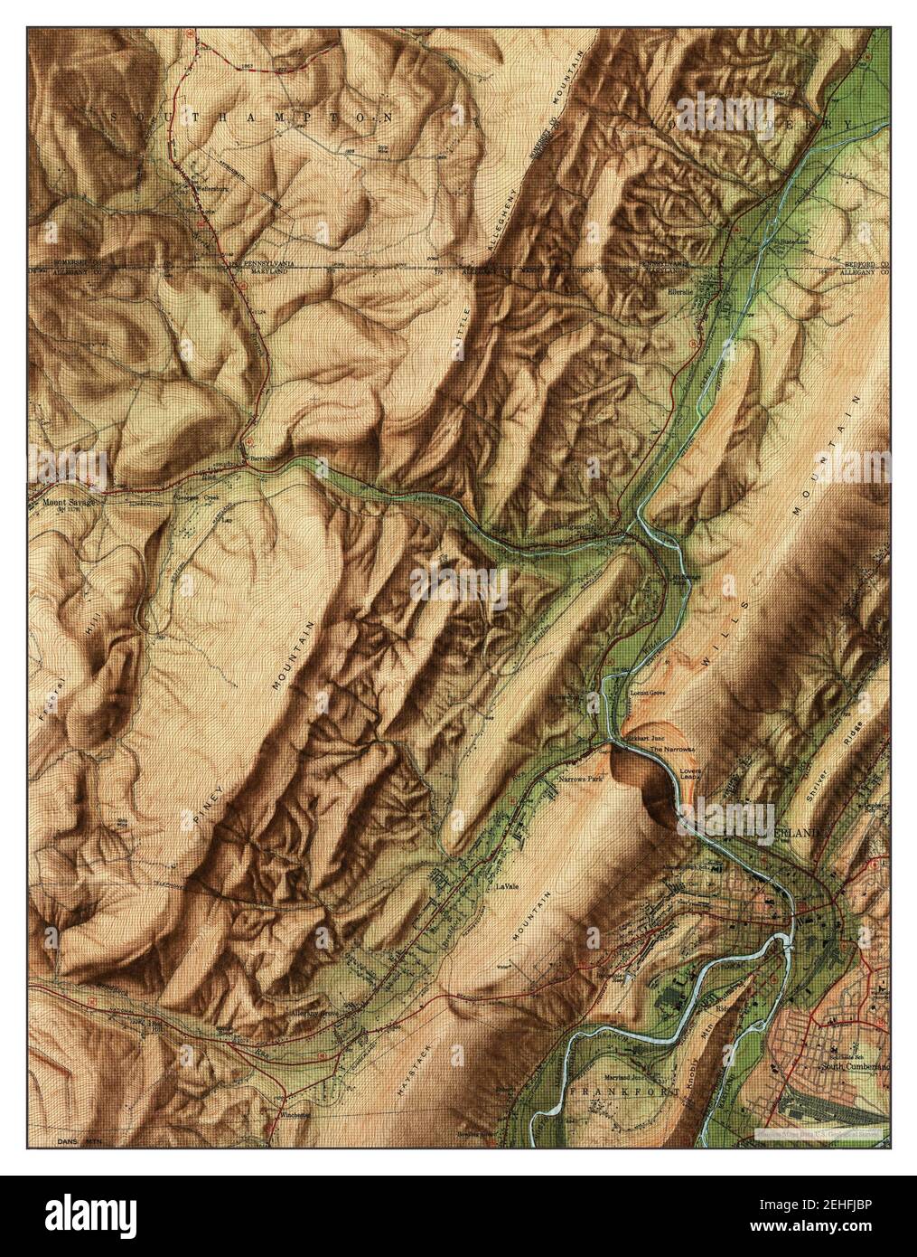 Cumberland, Maryland, map 1951, 1:24000, United States of America by ...