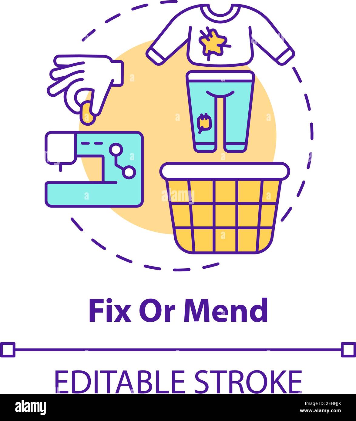 Make and mend Stock Vector Images - Alamy