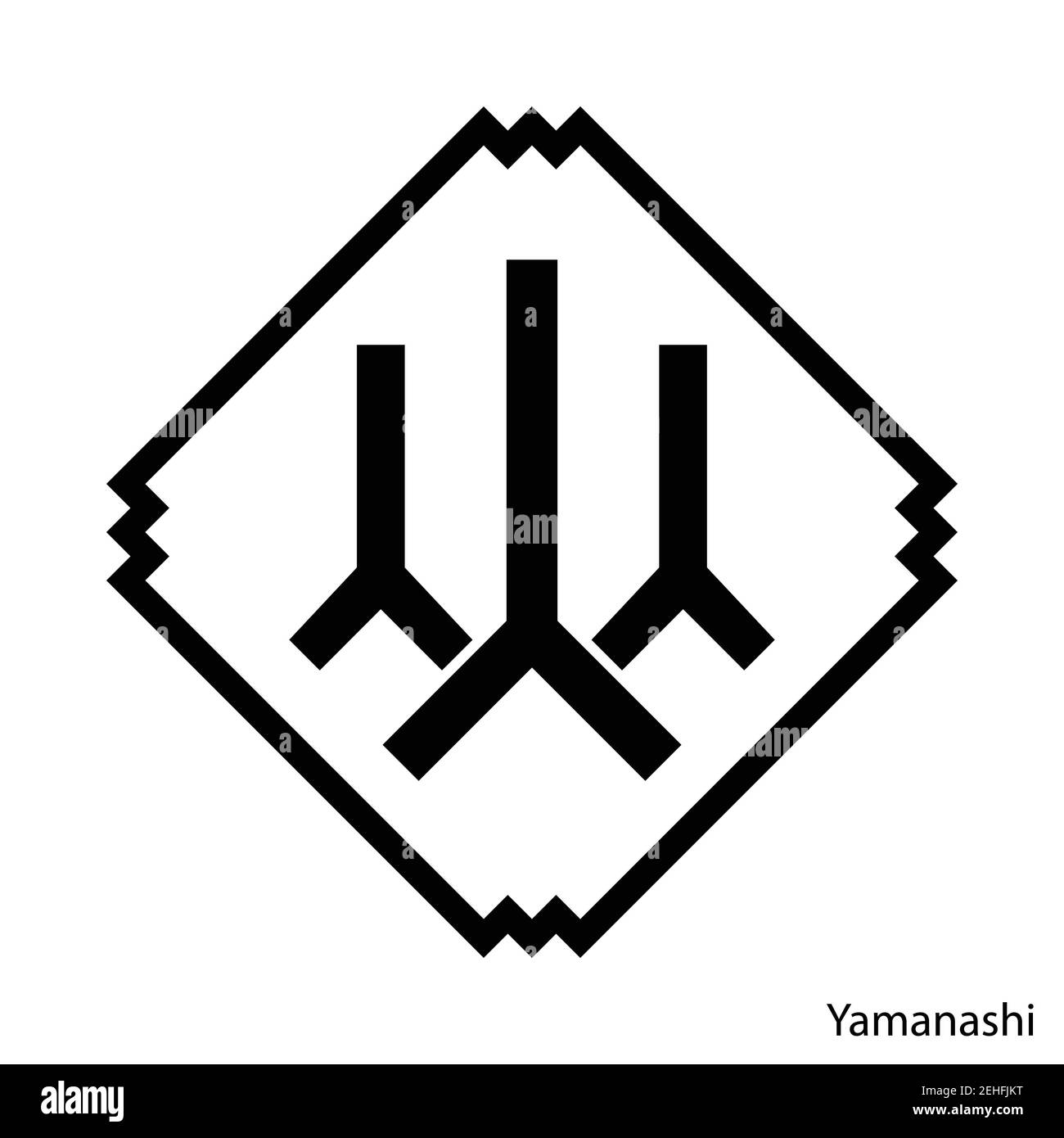 Coat of Arms of is a Japan prefecture. Vector heraldic emblem Stock ...