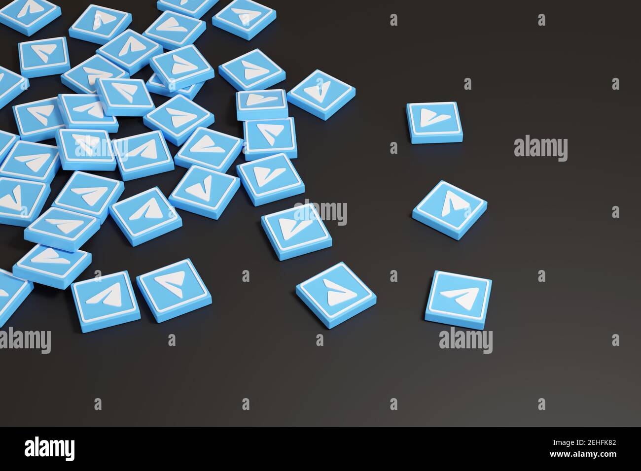 Telegram messenger 3d logo hi-res stock photography and images - Alamy