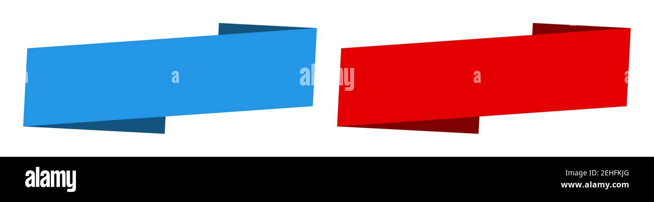 blank ribbon label sign set. blank banner Stock Vector Image & Art - Alamy