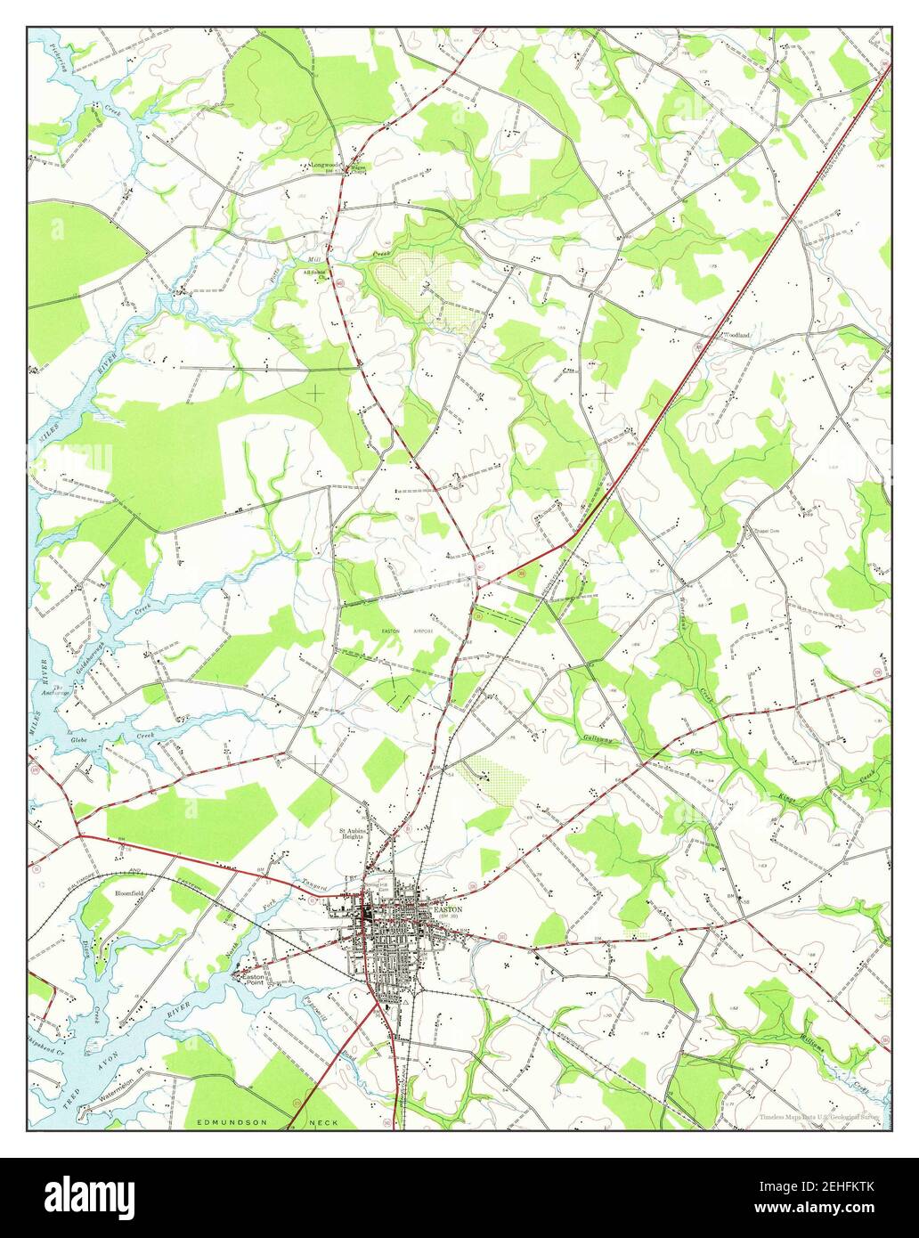 Easton, Maryland, map 1942, 1:24000, United States of America by ...