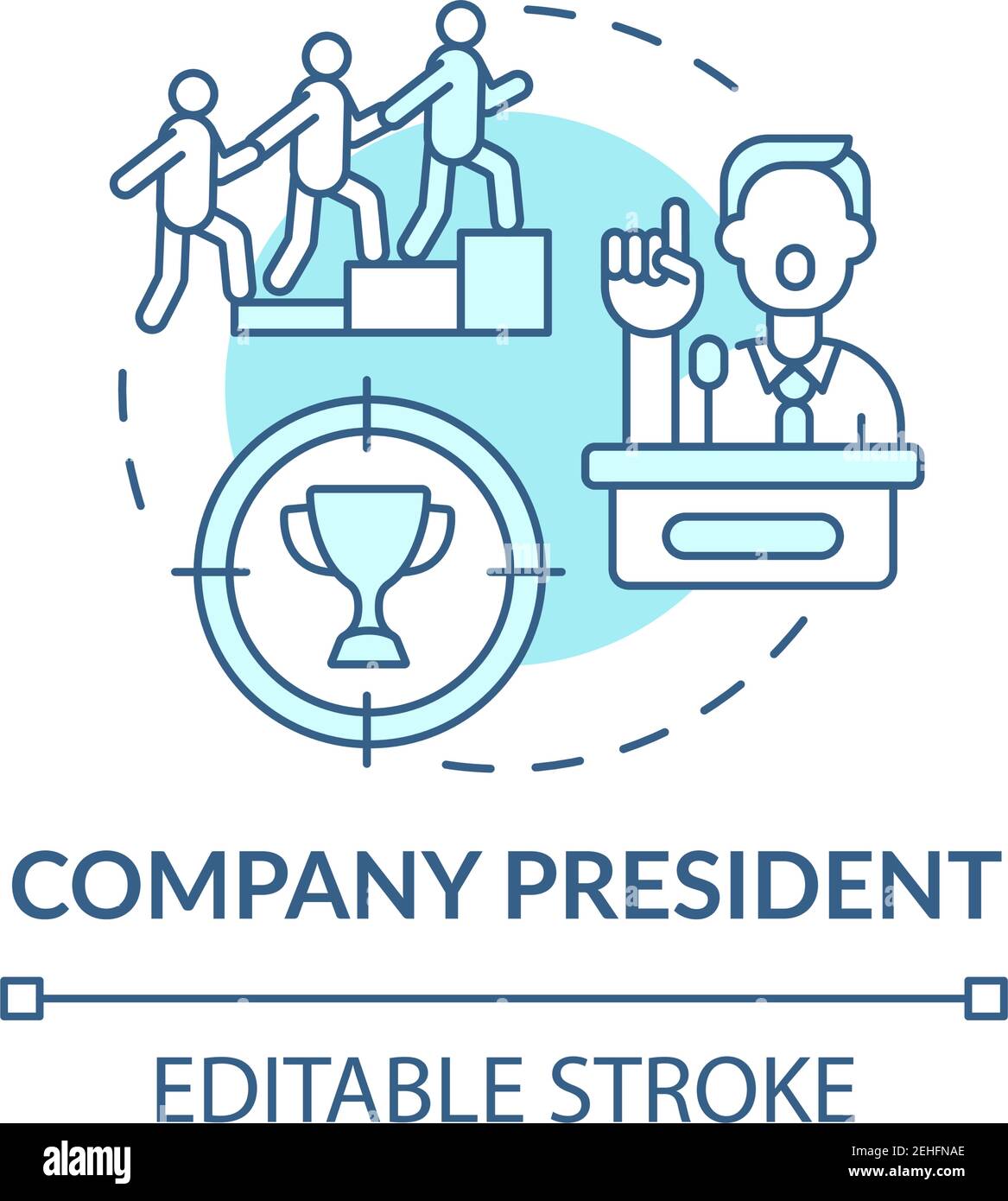Company president concept icon Stock Vector Image & Art - Alamy
