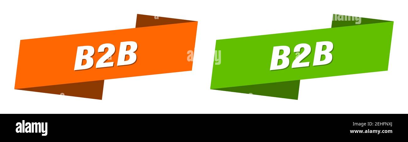 b2b ribbon label sign set. b2b banner Stock Vector Image & Art - Alamy
