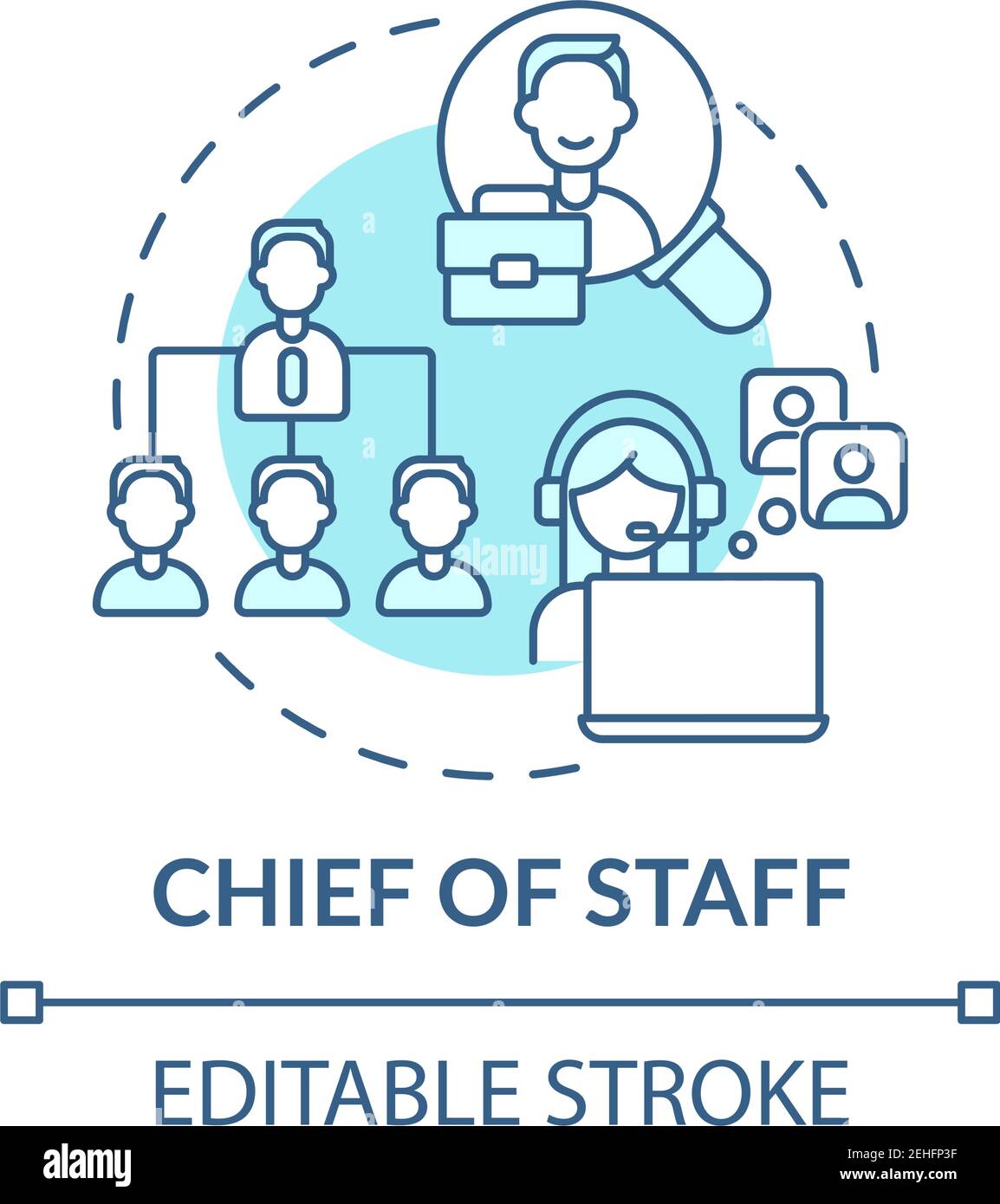 Chief of staff concept icon Stock Vector Image & Art - Alamy