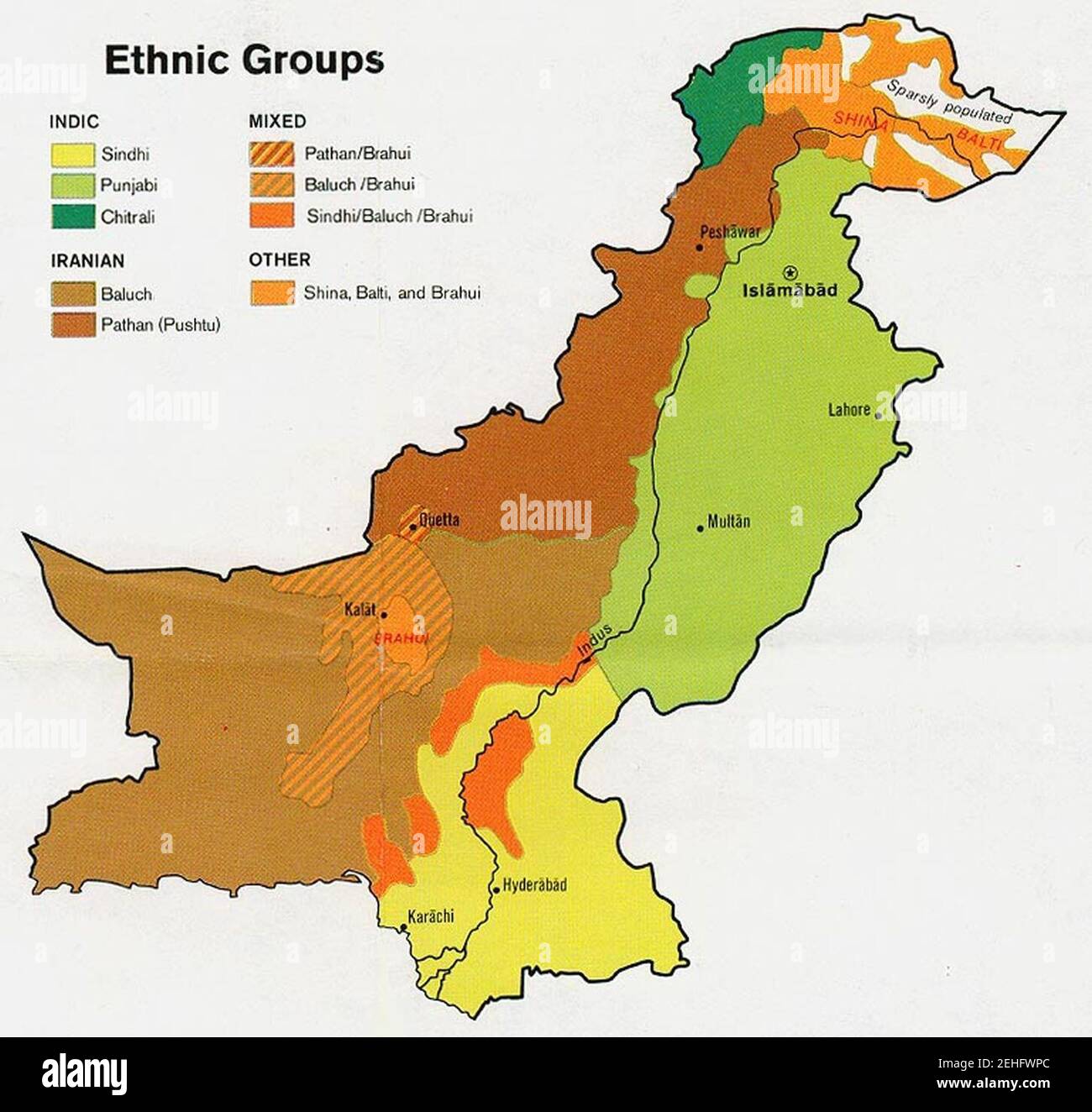 Pakistan ethnic 1973 Stock Photo - Alamy