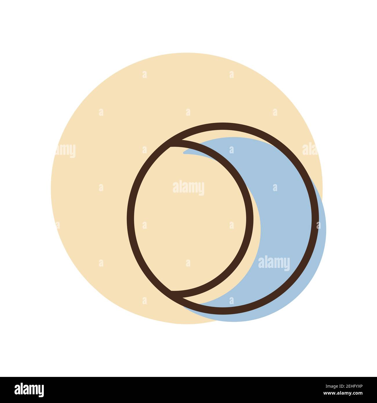 Young Moon vector icon. Meteorology sign. Graph symbol for travel ...
