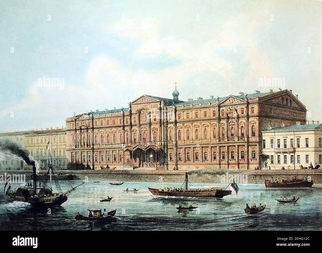 Palace Embankment and Novo-Mihailovsky Palace Stock Photo - Alamy