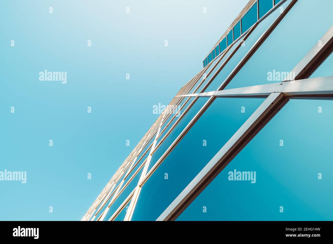 Abstract glass architecture with blue sky Stock Photo - Alamy
