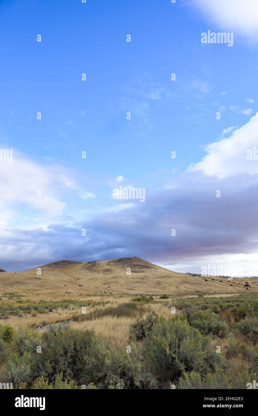 Leslie Gulch Landscape with Clouds Stock Photo - Alamy