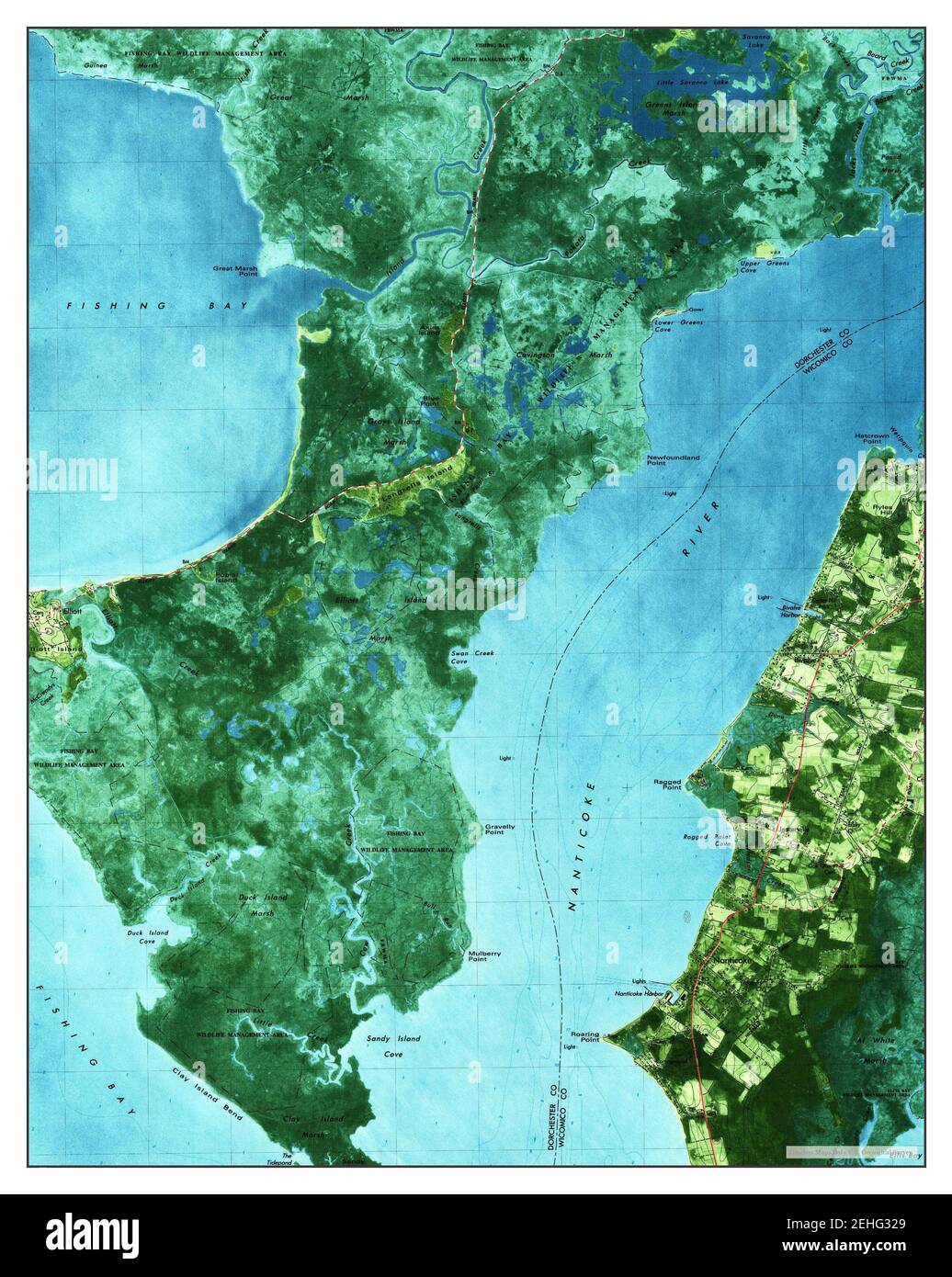 Nanticoke, Maryland, map 1983, 1:24000, United States of America by ...