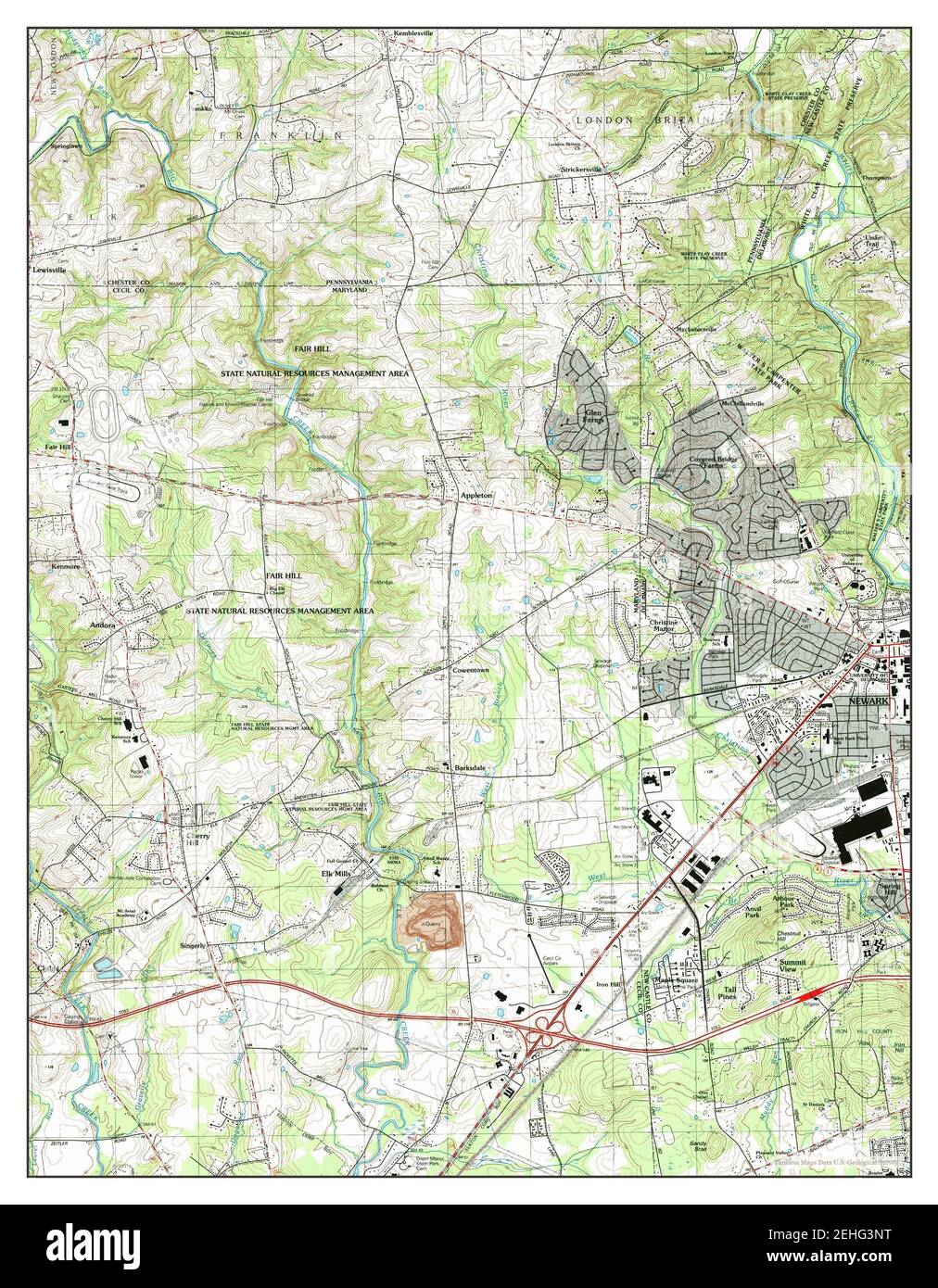 Newark West, Maryland, map 1992, 1:24000, United States of America by ...