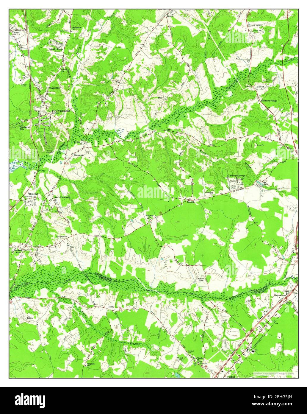 Map of piscataway Cut Out Stock Images & Pictures - Alamy