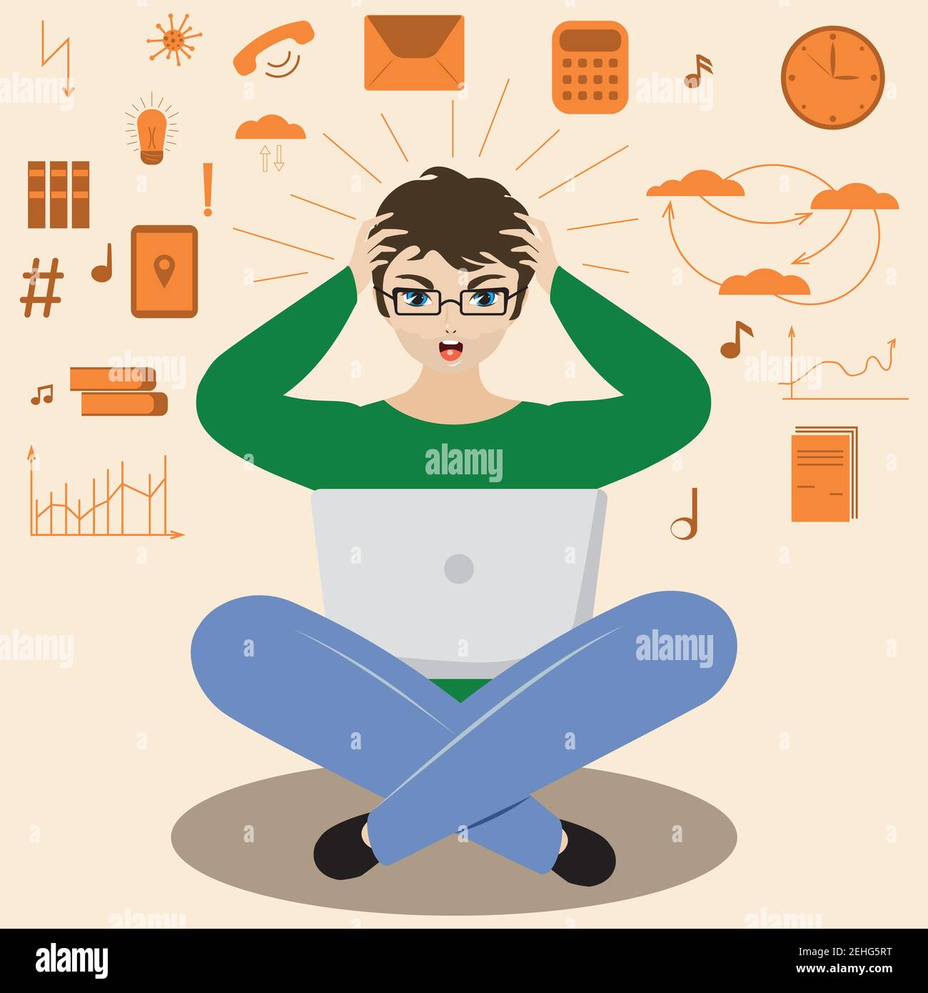Worker man pursuing hi-res stock photography and images - Alamy