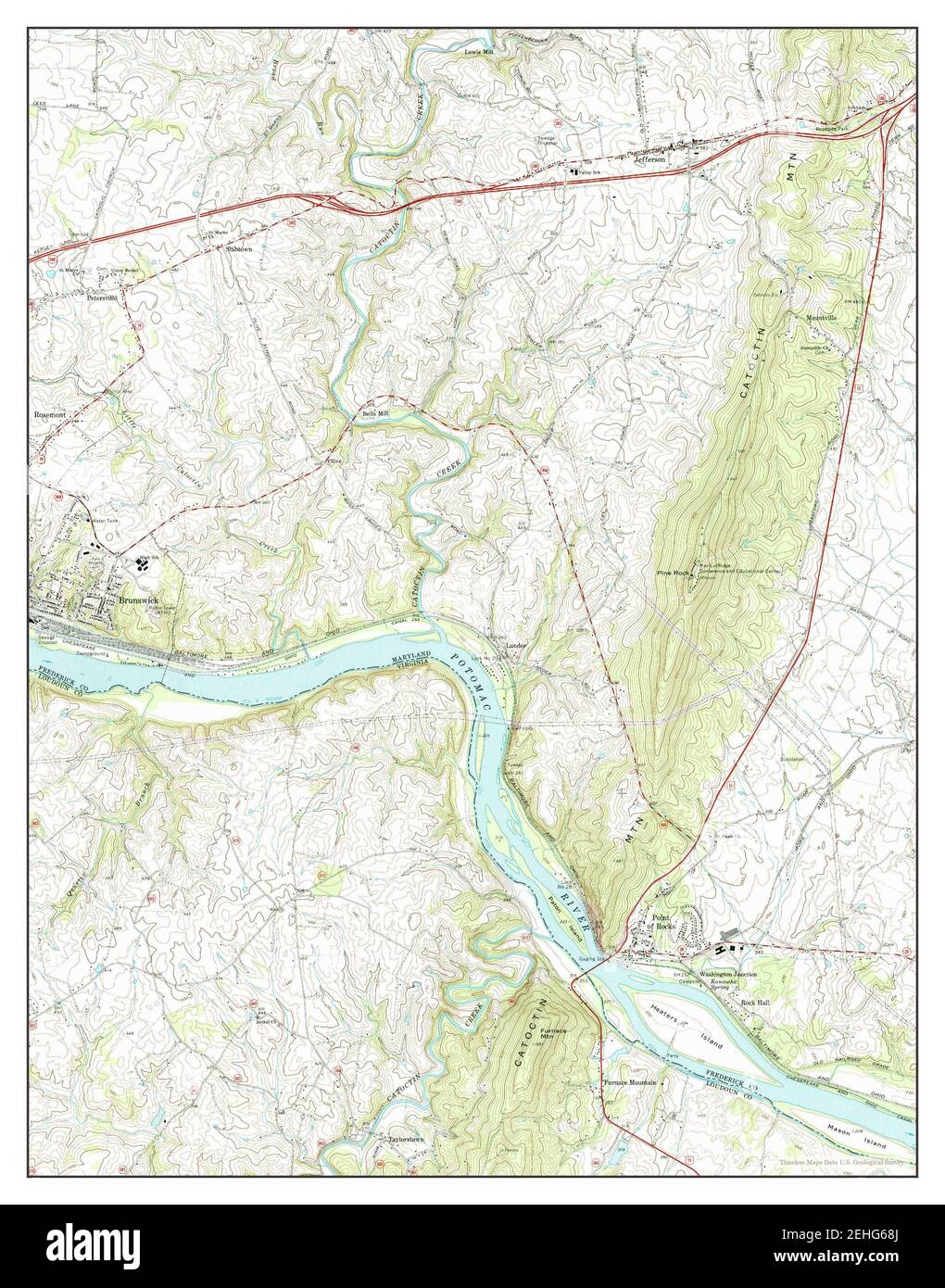 Point Of Rocks, Maryland, map 1970, 1:24000, United States of America ...