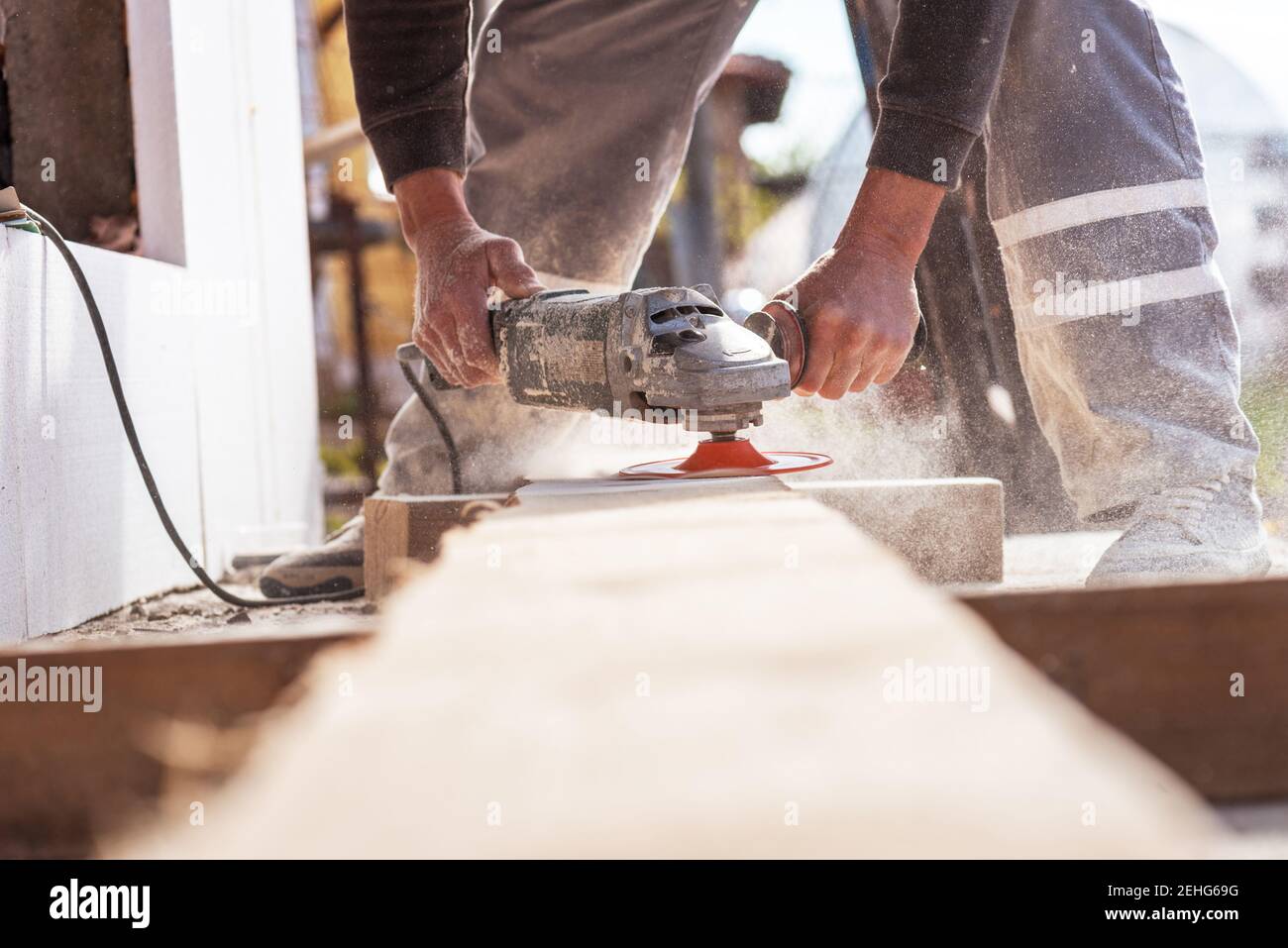 Man polishing wood industrial machine hi-res stock photography and ...