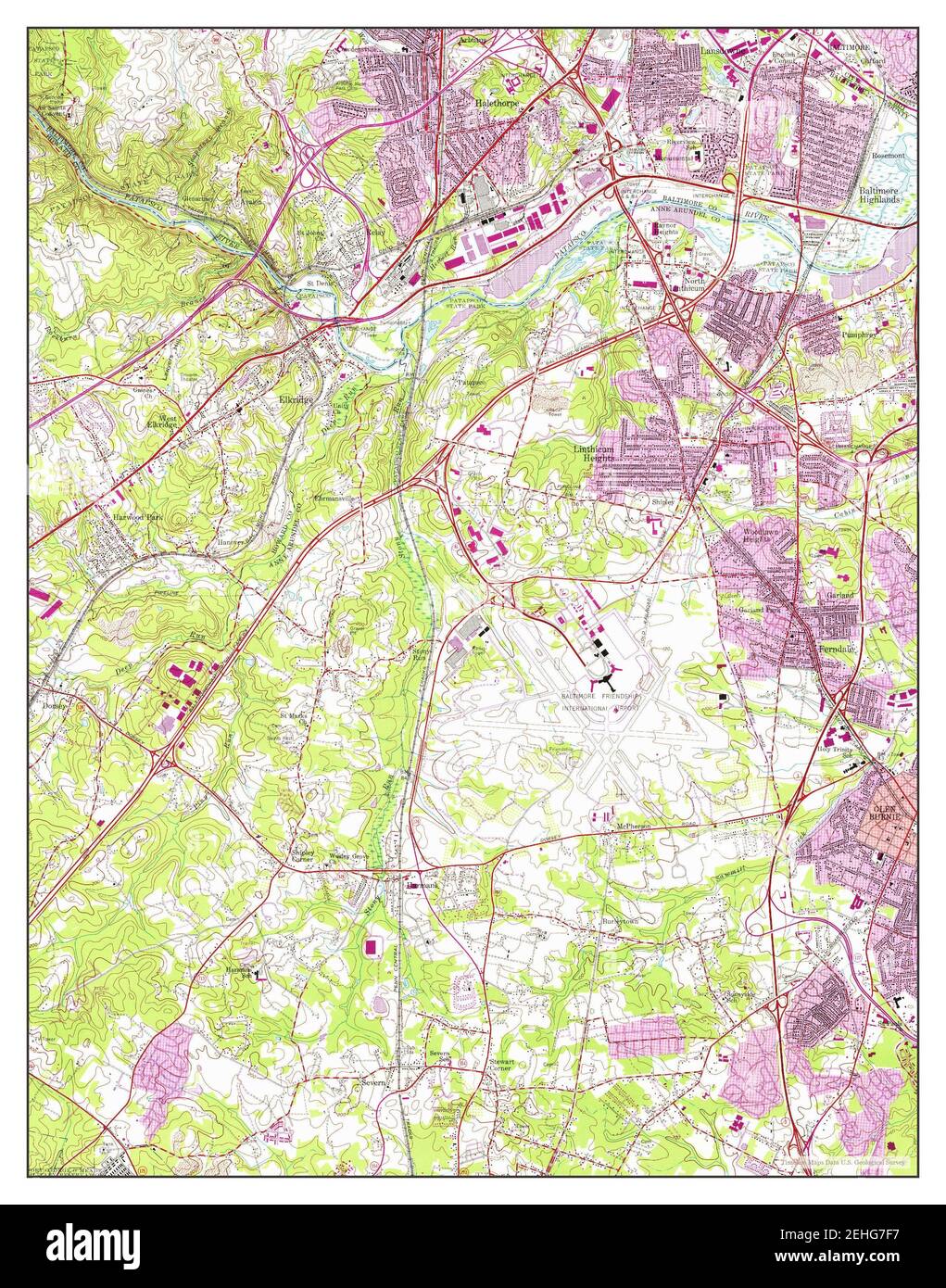 Relay, Maryland, map 1957, 1:24000, United States of America by ...