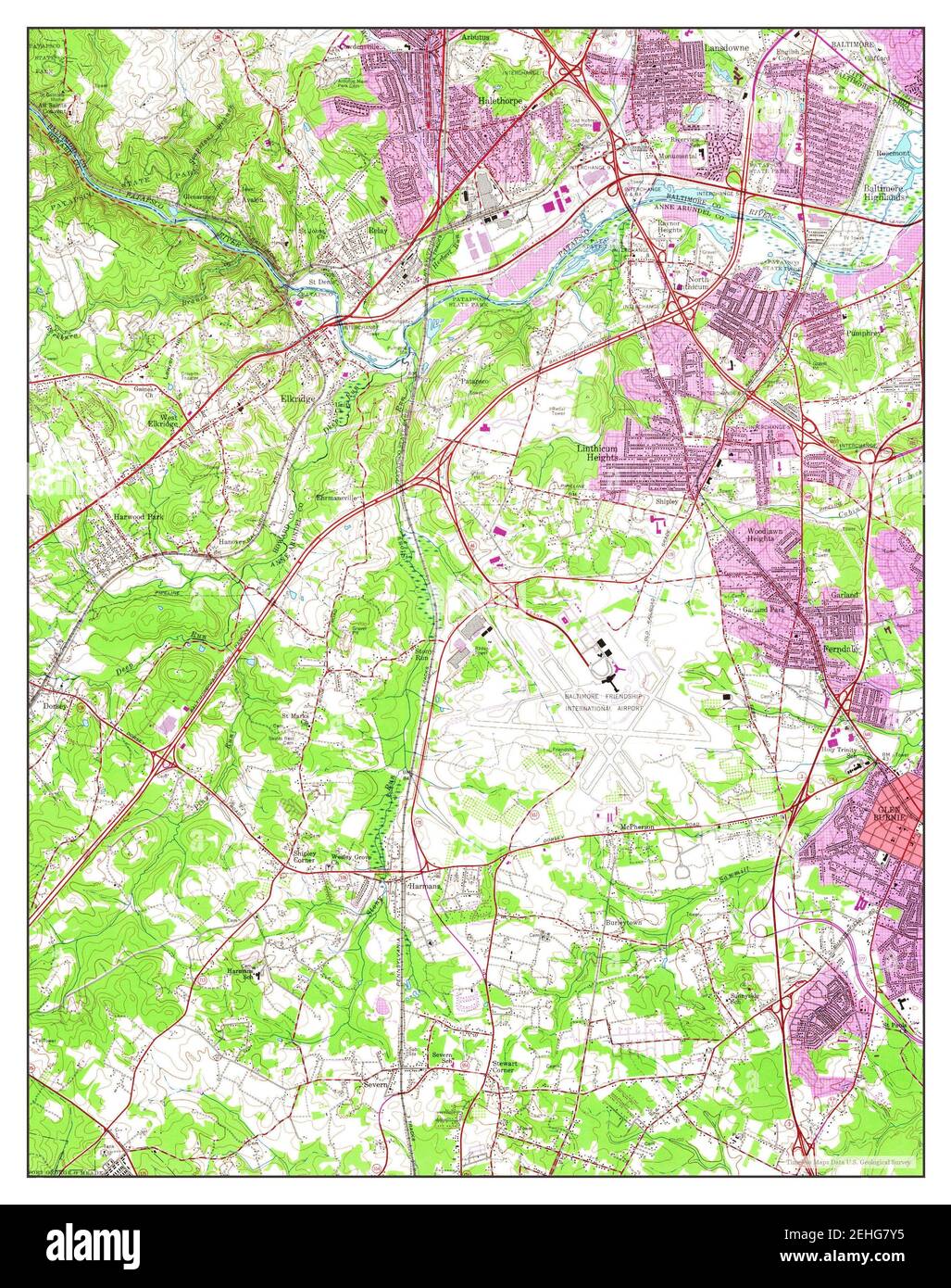 Relay, Maryland, map 1957, 1:24000, United States of America by ...