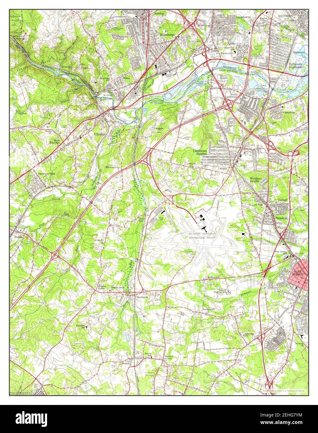 Relay, Maryland, map 1957, 1:24000, United States of America by ...