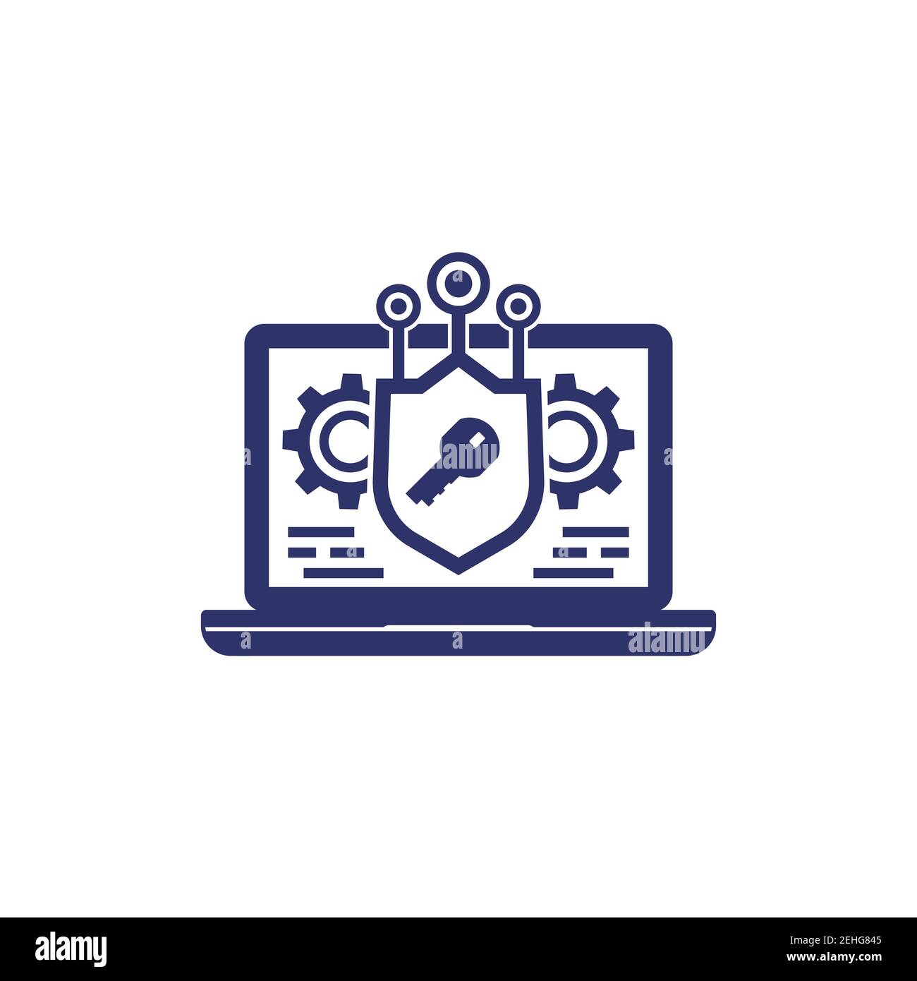 Encryption and data protection, privacy icon Stock Vector Image & Art ...