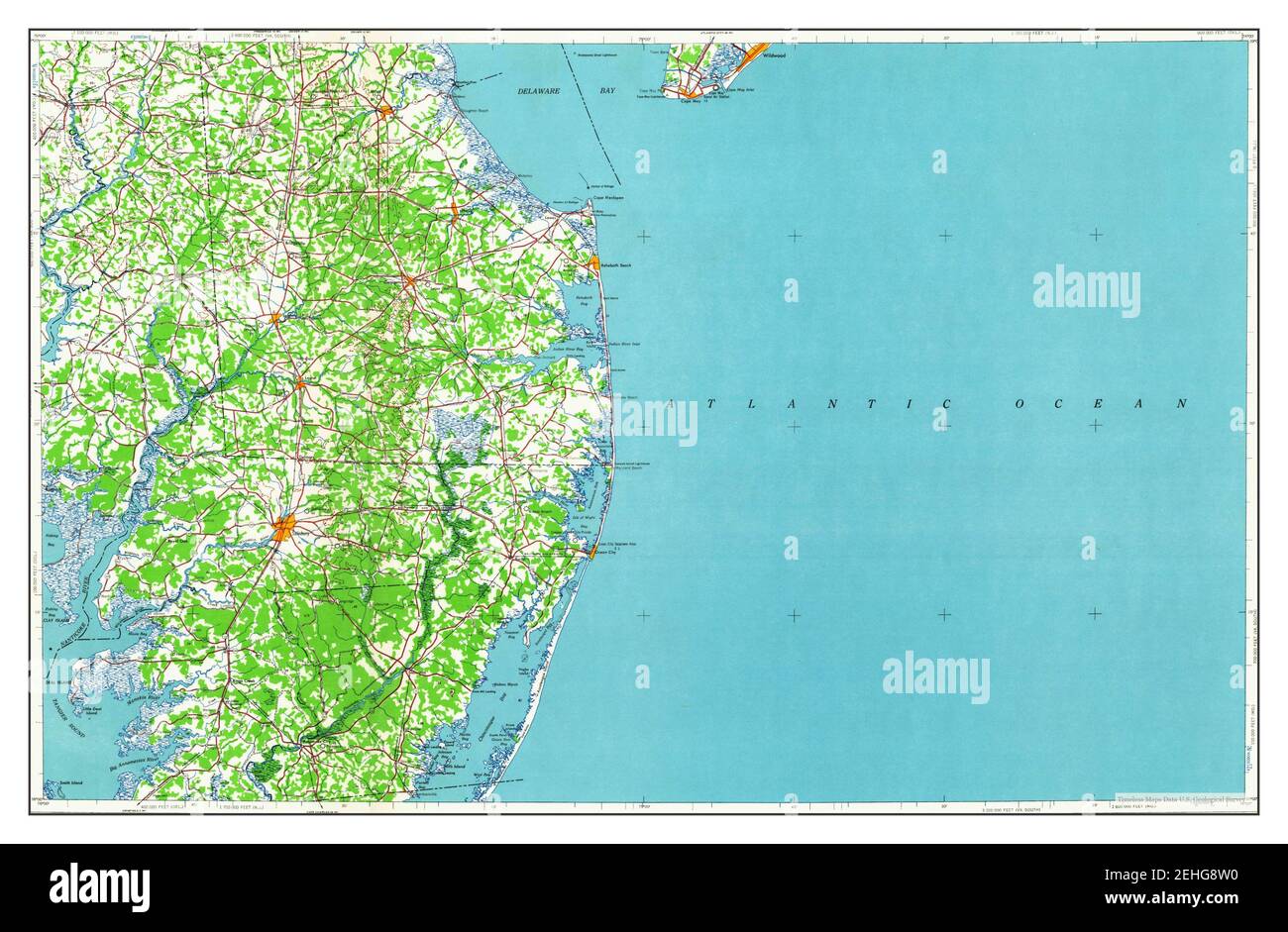 Salisbury, Maryland, map 1965, 1:250000, United States of America by ...