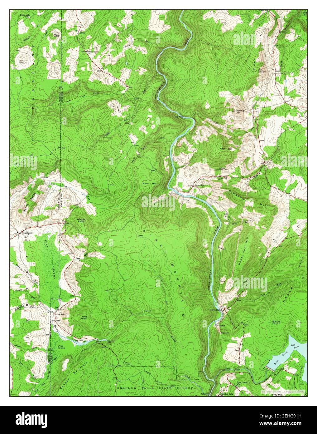 Sang Run, Maryland, map 1947, 1:24000, United States of America by ...