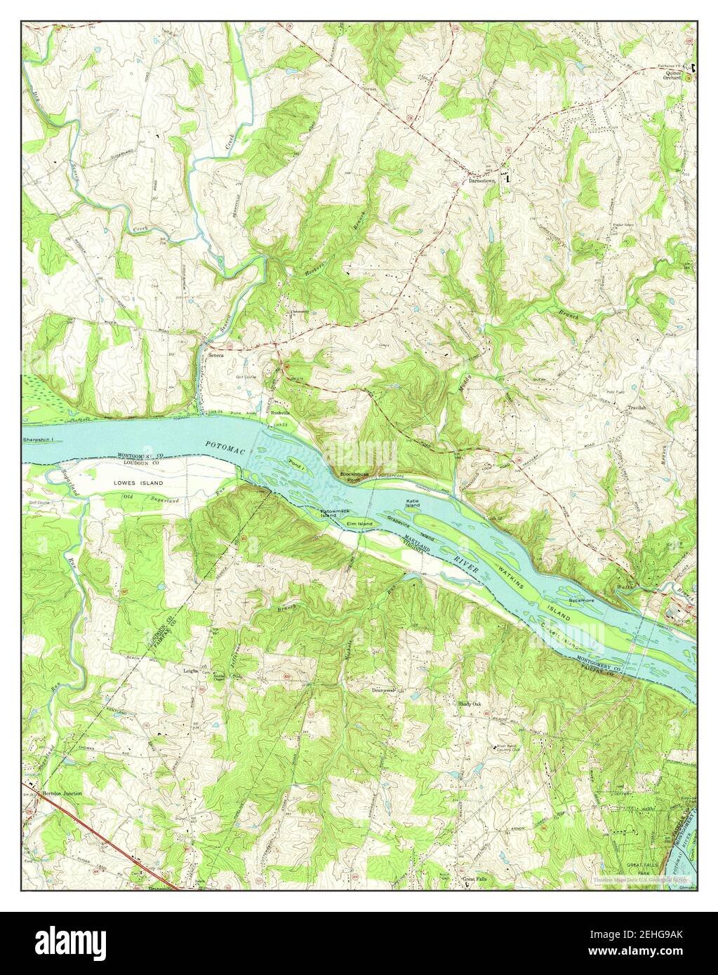 Seneca, Maryland, map 1968, 1:24000, United States of America by ...