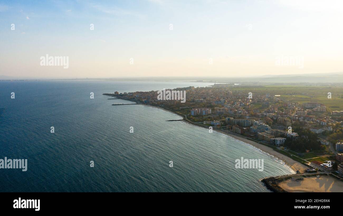 General aerial view of Nessebar Stock Photo - Alamy