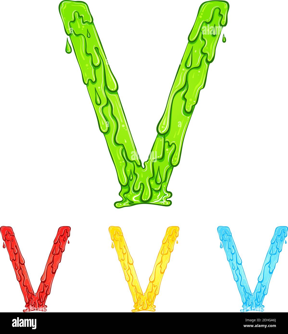 Dripping paint letter Stock Vector Images - Alamy