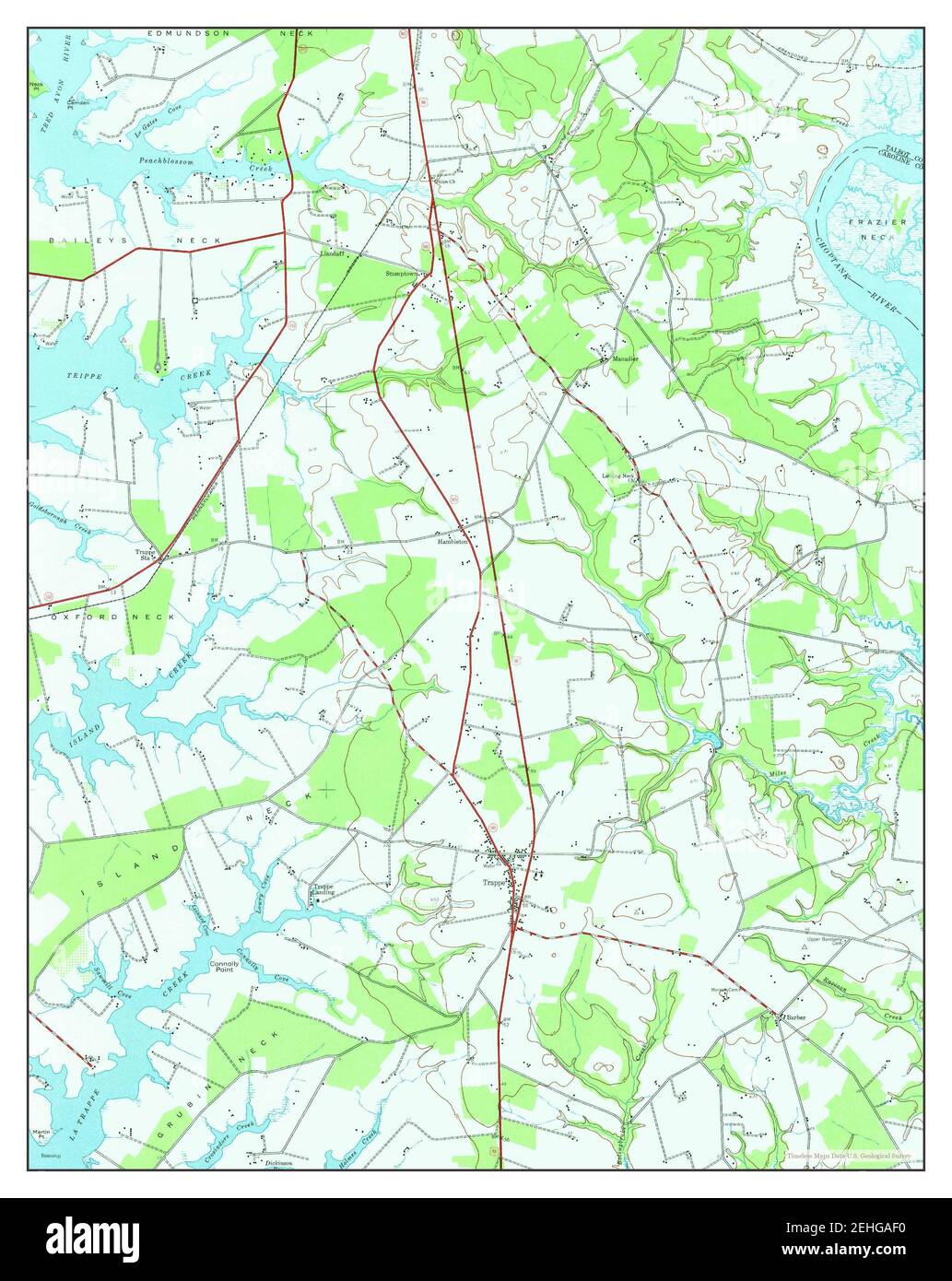 Map of trappe hi-res stock photography and images - Alamy
