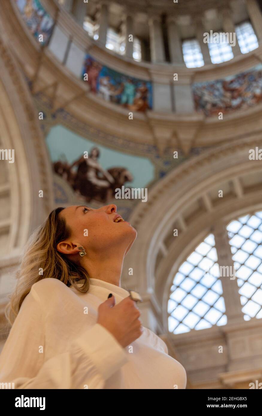 Contemplating art hi-res stock photography and images - Alamy