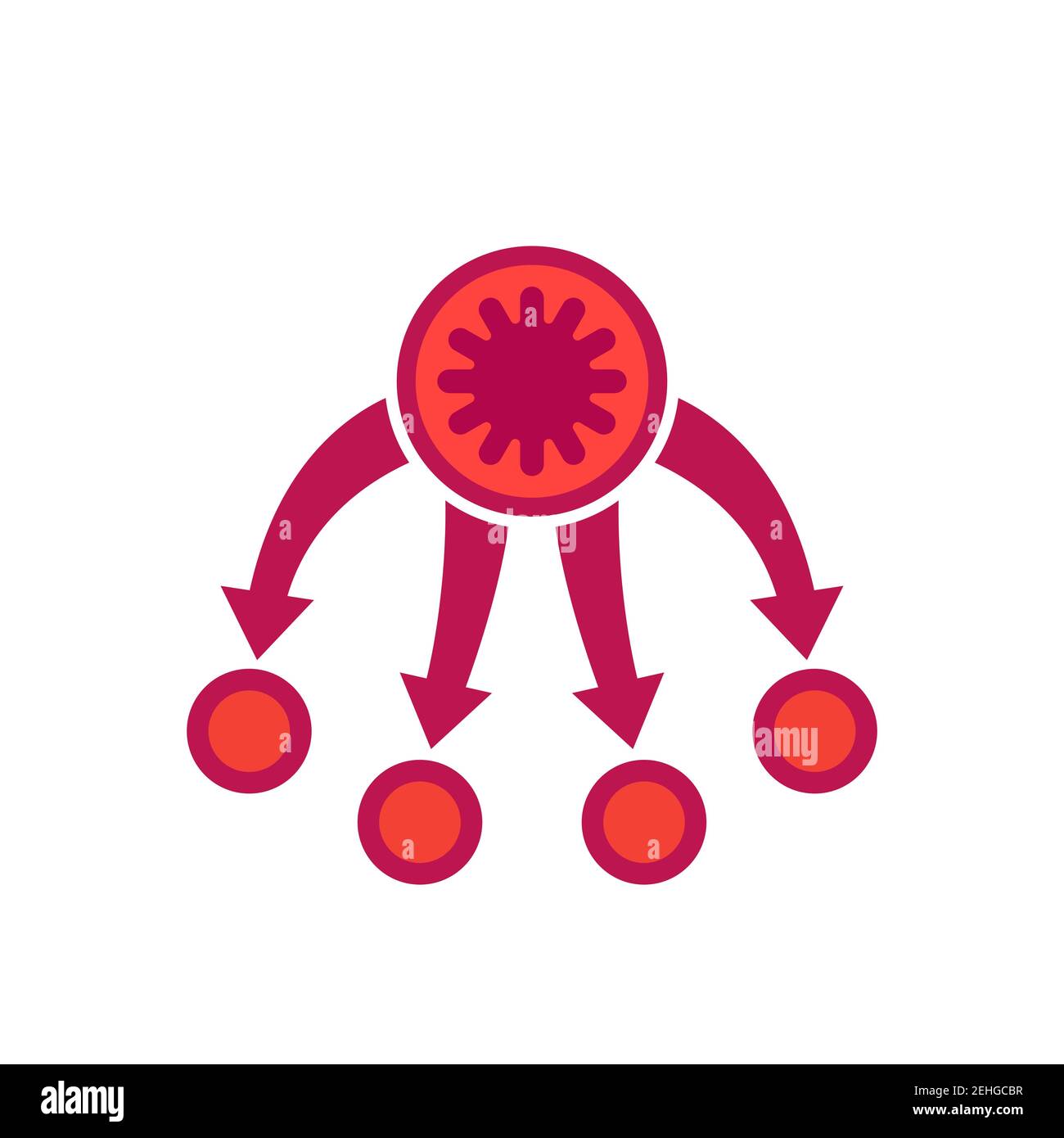 virus spread icon on white Stock Vector Image & Art - Alamy