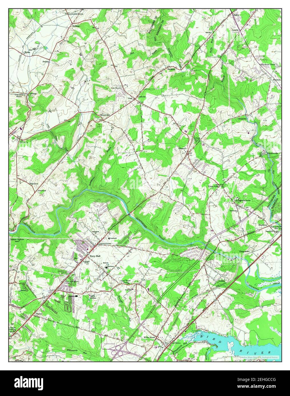White Marsh, Maryland, map 1951, 1:24000, United States of America by ...
