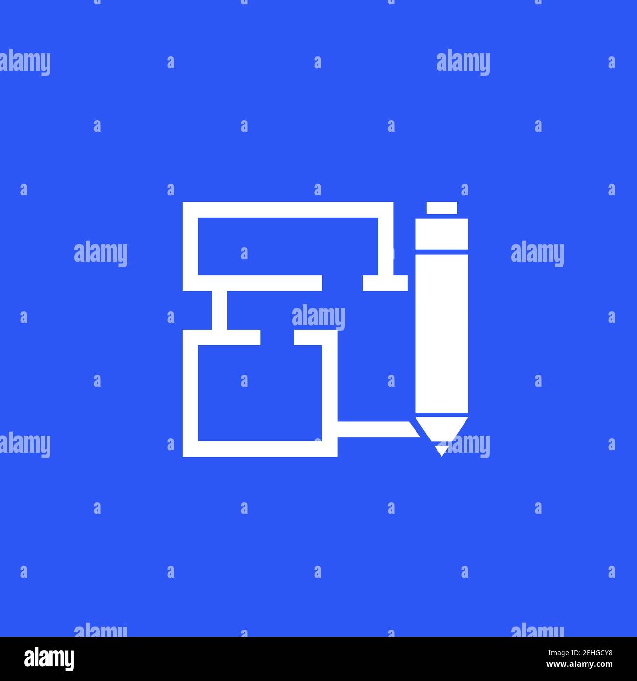 Home plan and pen vector icon Stock Vector Image & Art - Alamy
