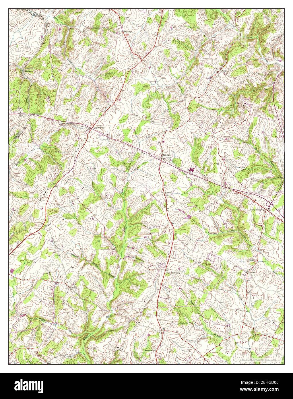 1950 road map hi-res stock photography and images - Alamy