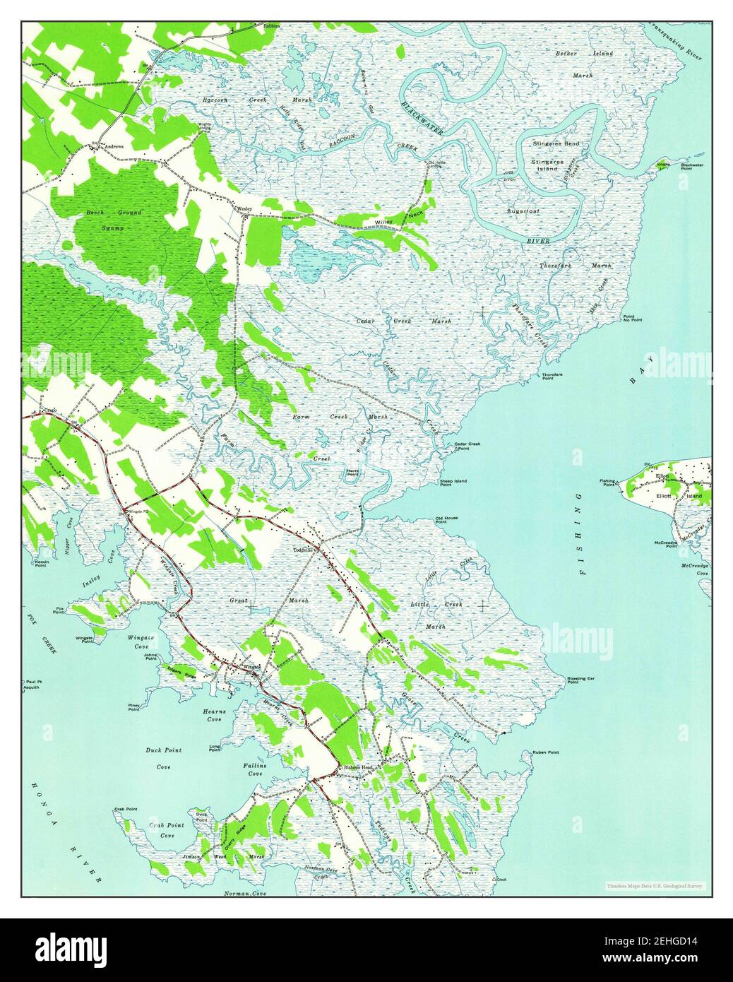 Wingate, Maryland, map 1942, 1:24000, United States of America by ...