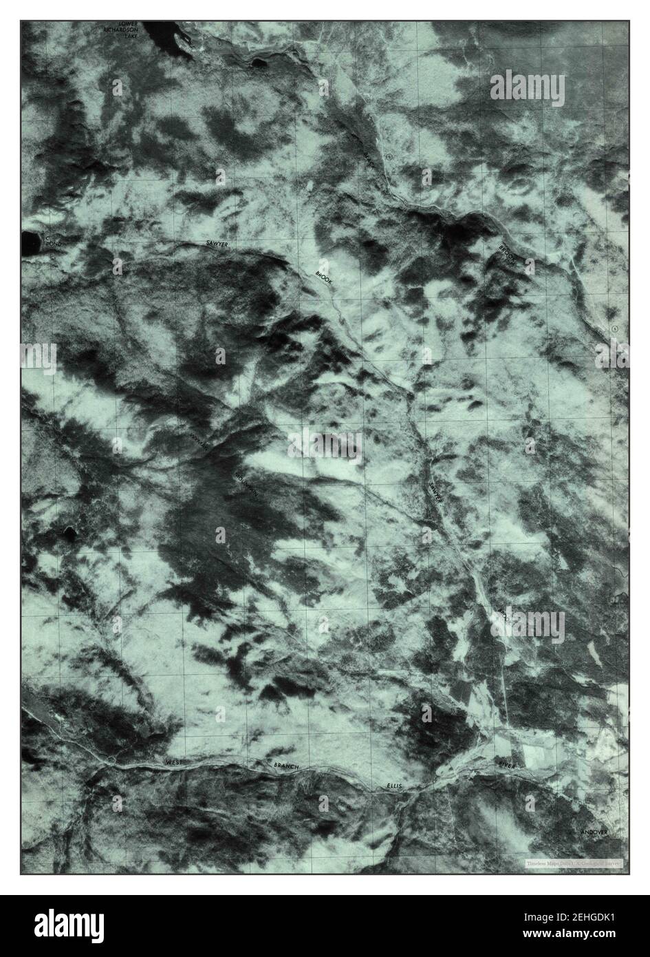 Andover, Maine, map 1977, 1:24000, United States of America by Timeless ...