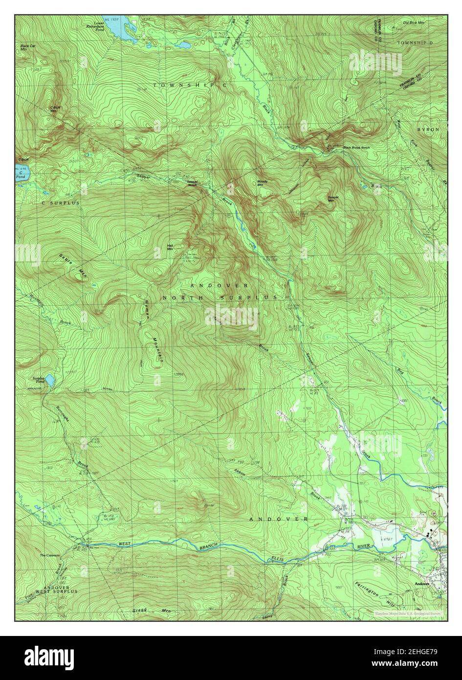 Map Of Andover Maine