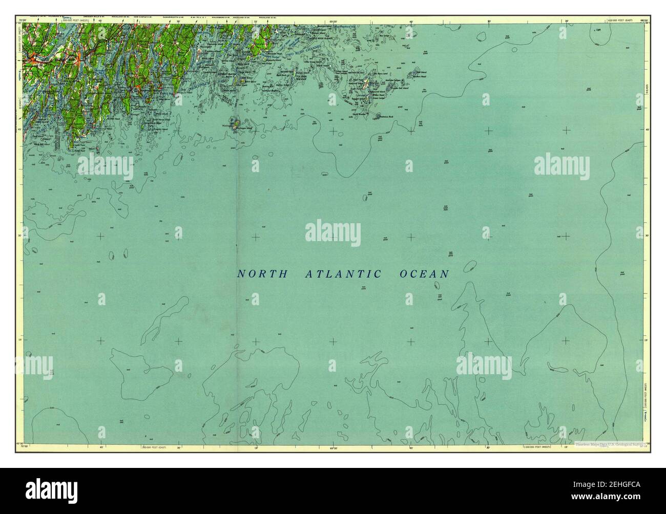 Map of bath maine Cut Out Stock Images & Pictures - Alamy
