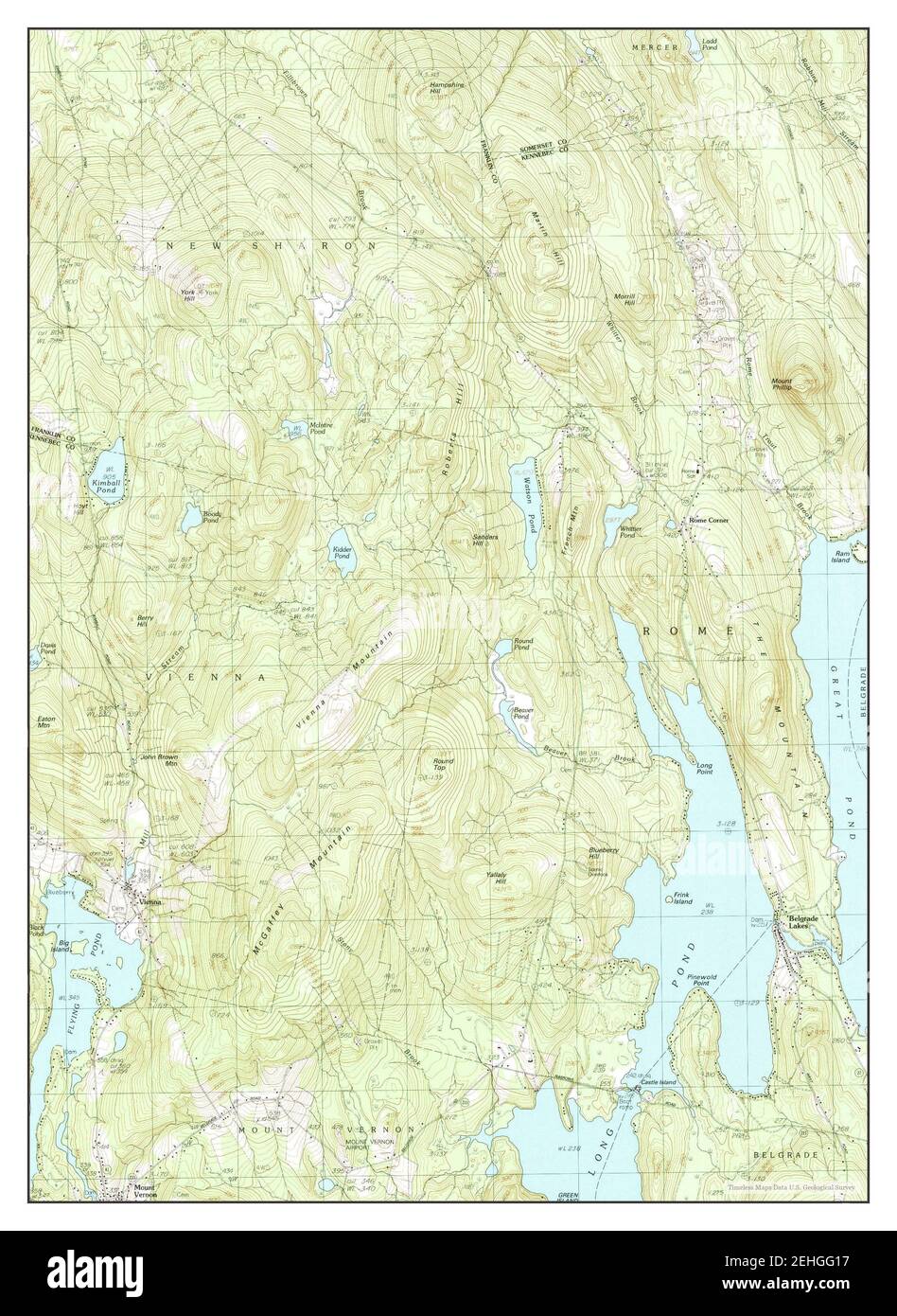 Belgrade lakes maine Cut Out Stock Images & Pictures - Alamy