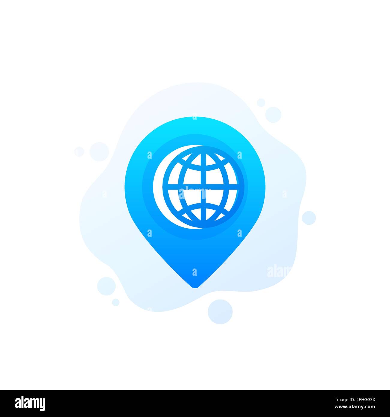 globe and pin marker, vector Stock Vector Image & Art - Alamy