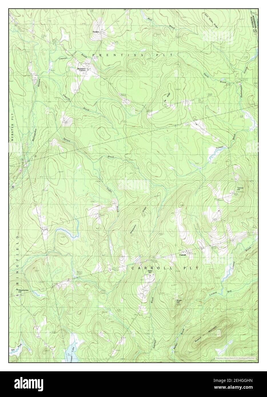 Bowers Mountain, Maine, map 1988, 1:24000, United States of America by ...