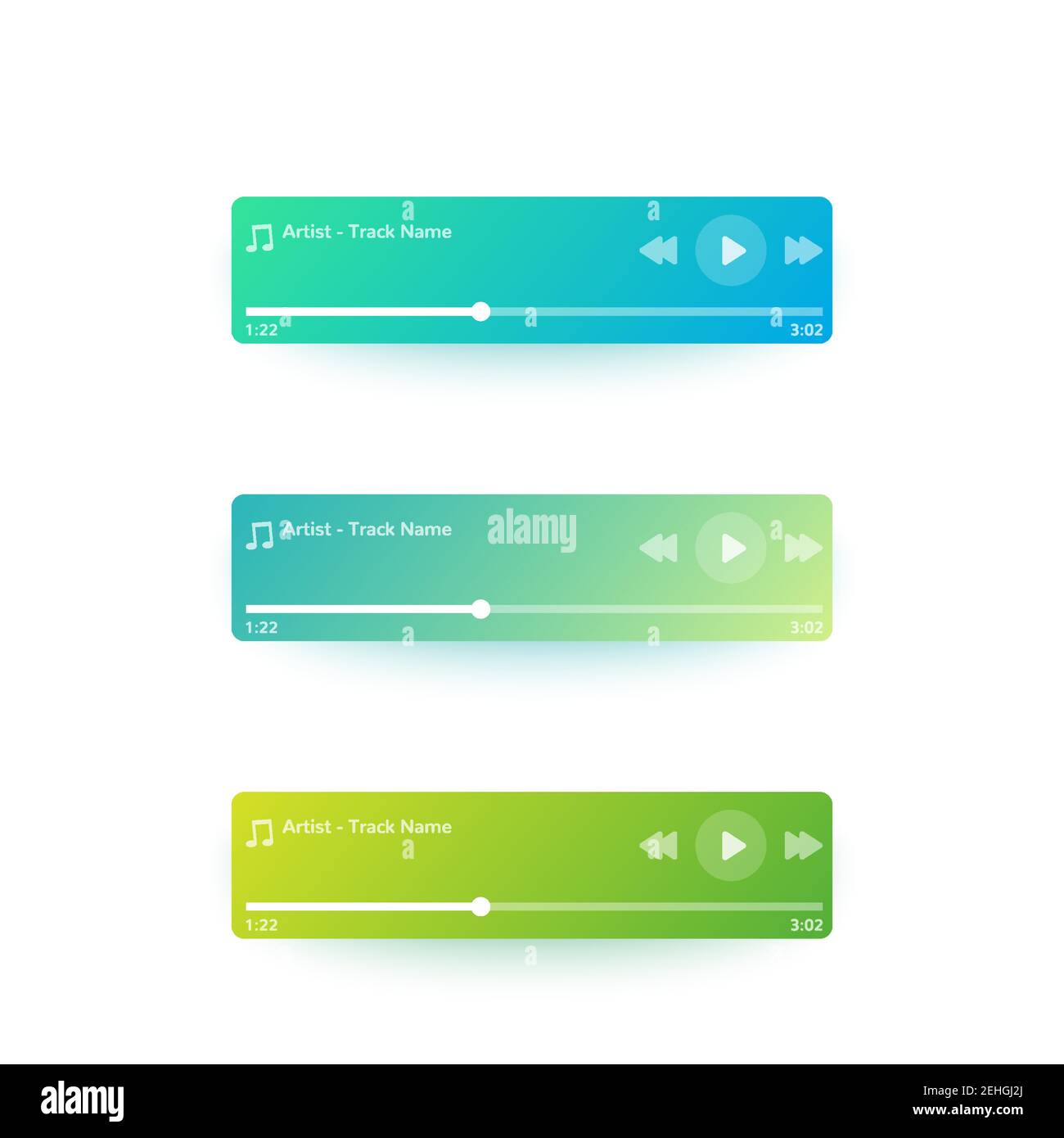 Music player ui, vector interface design Stock Vector Image & Art - Alamy