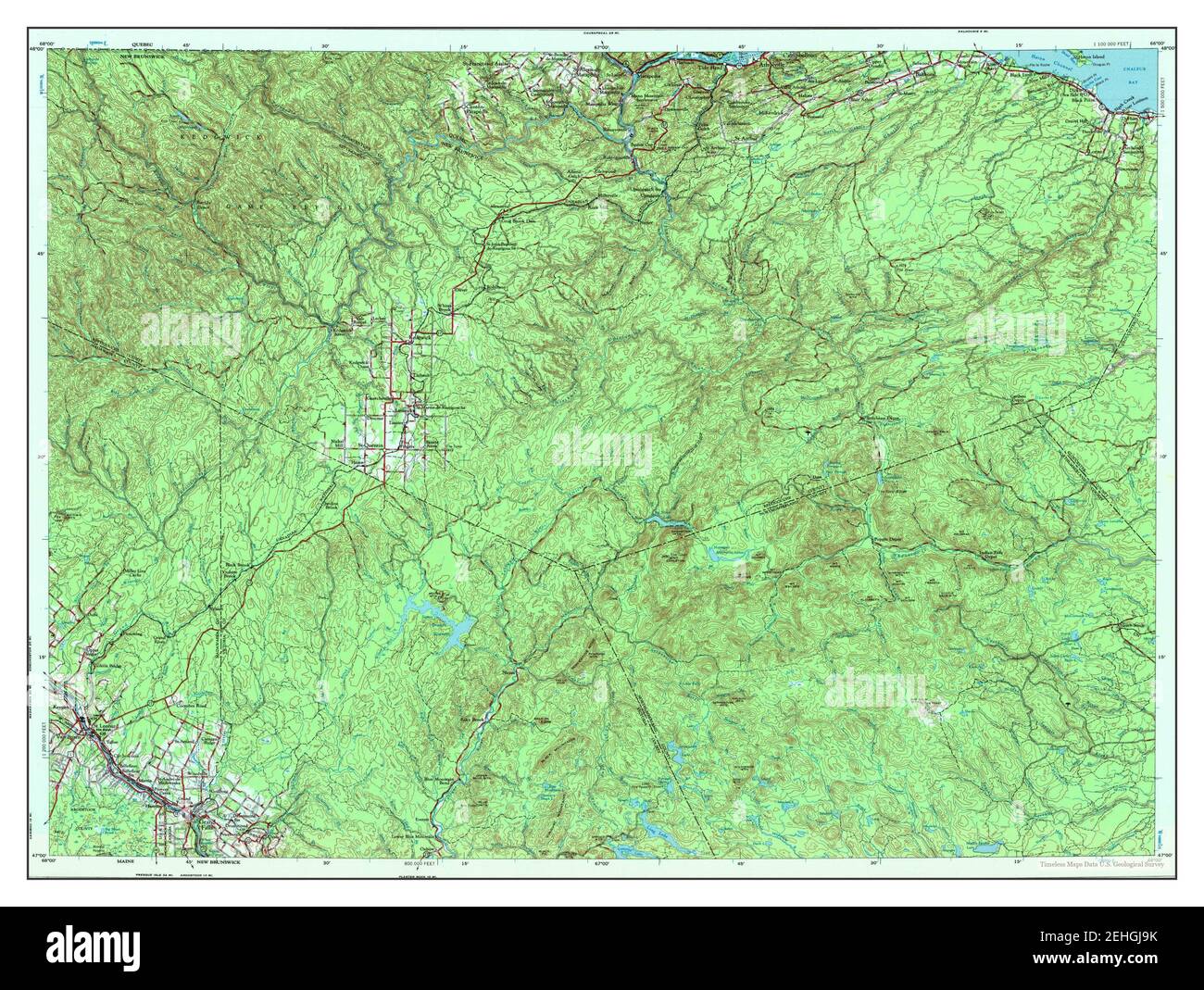 Campbellton, Maine, map 1963, 1:250000, United States of America by ...