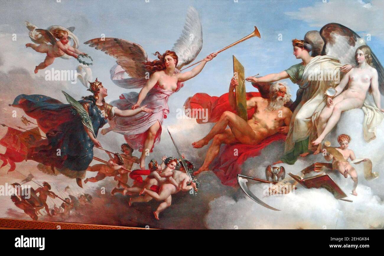 Palais du Louvre - Conseil d'État - Antichambre -1 Stock Photo - Alamy