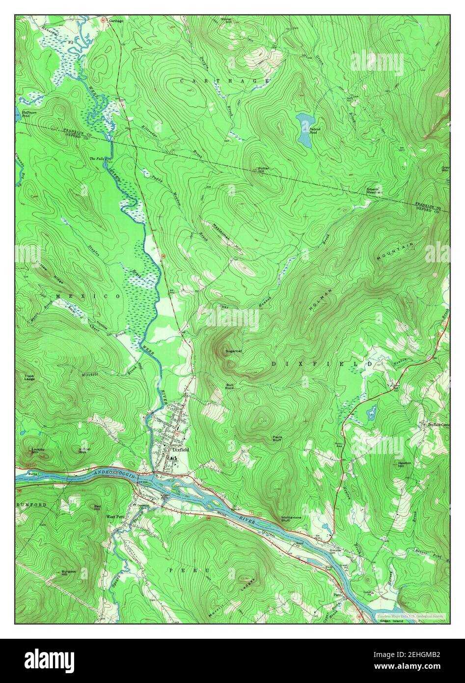 Map of dixfield hi-res stock photography and images - Alamy